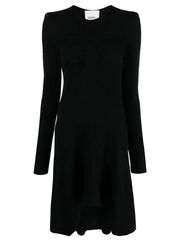 Isabel Marant Étoile Devane Asymmetric Midi Dress - Black