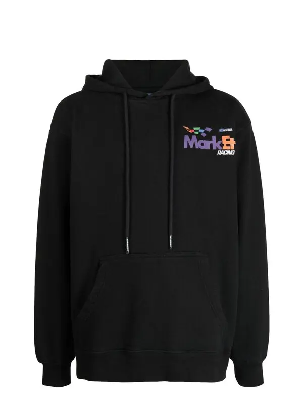 MARKET Racing Cotton Hoodie - Black