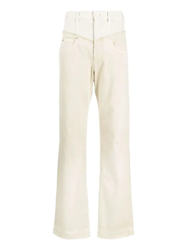 Isabel Marant Noemie Straight-leg Jeans - Neutrals
