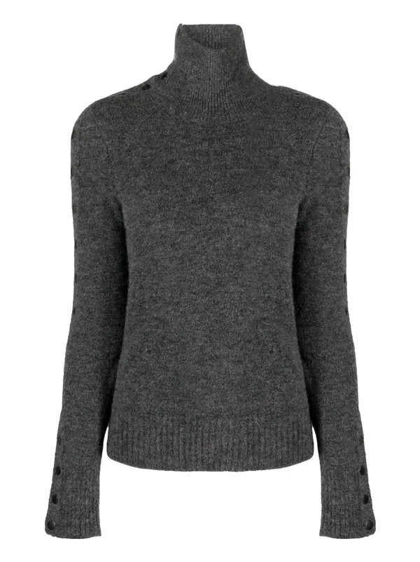 Isabel Marant Malo Convertible Knitted Jumper - Grey