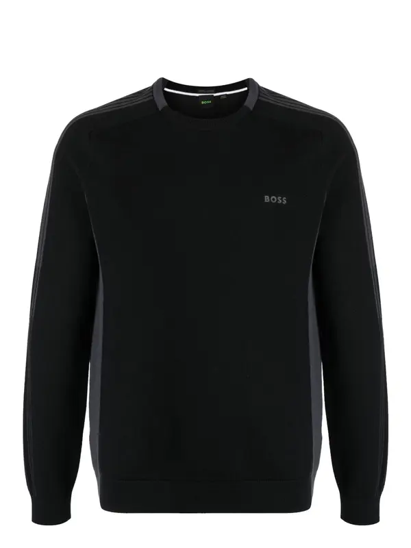 Hugo Boss Rinos Color-block Jumper - Black