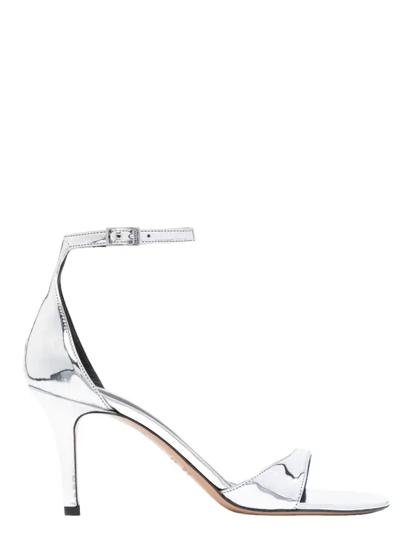 Isabel Marant Ailisa Leather Sandals - Silver