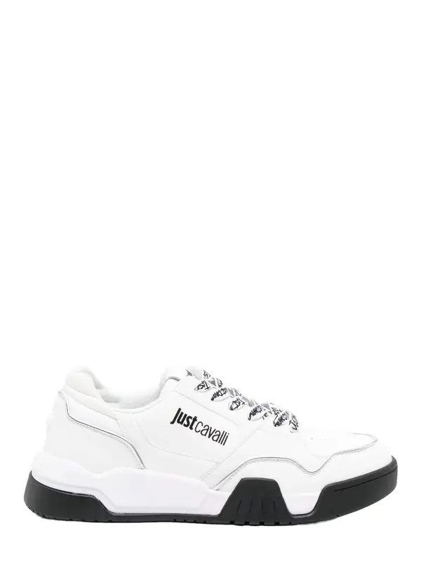 Just Cavalli Logo-print Lace-up Sneakers - White