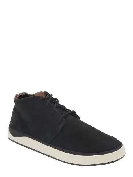 Olukai Papakū 'ili Waterproof Chukka Boot - Black/black