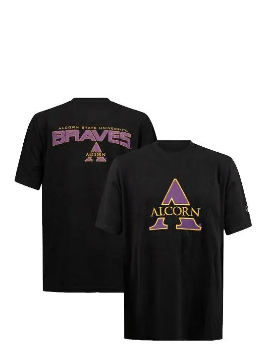 FISLL Alcorn State Braves Applique T-shirt - Black