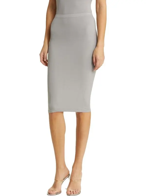 House Of Cb Shahla Pencil Skirt - Grey