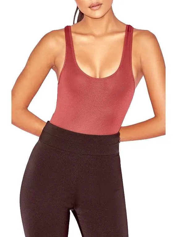 House Of Cb Luca Bodysuit - Burgundy