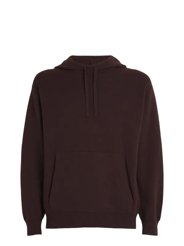 Harrods Cashmere Hoodie - Brown