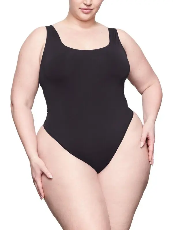 SKIMS Soft Smoothing Seamless Thong Bodysuit - Onyx