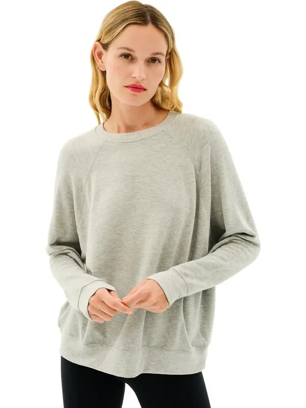 Splits59 Andie Fleece Sweatshirt - Heather Grey