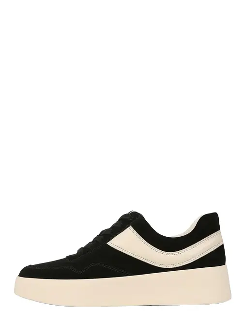 Vince Warren Court Leather Sneaker - Black