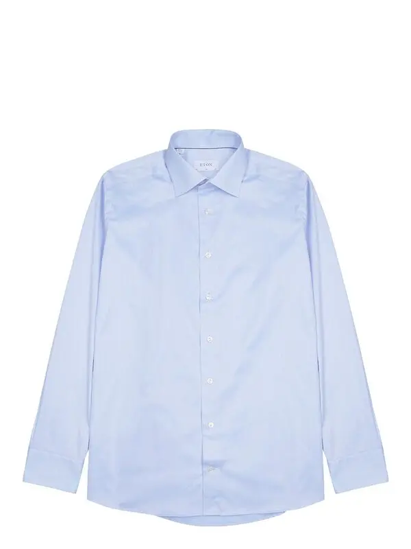 Eton Cotton-twill Shirt - Light Blue 2