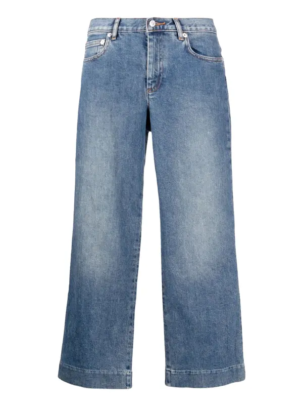 A.p.c. Sailor Cropped Jeans - Blue