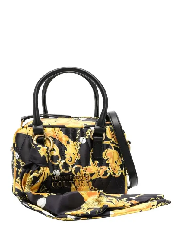 Versace Baroque-print Tote - Black