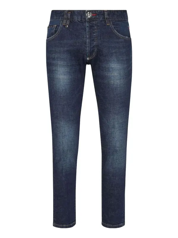 Philipp Plein Mid-rise Skinny Jeans - Blue