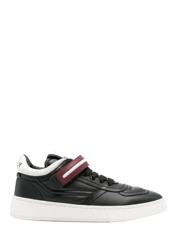 Bally Calf Leather Touch-strap Sneakers - Black