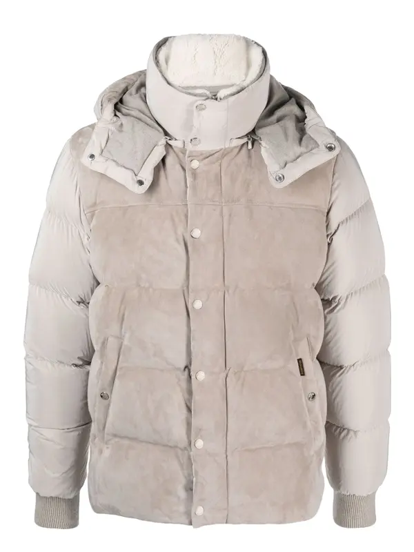 MOORER Jake-uro Jacket - Neutrals
