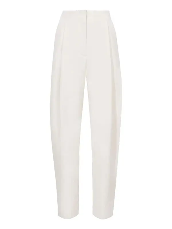 Proenza Schouler Wool-twill Straight-leg Trousers - White