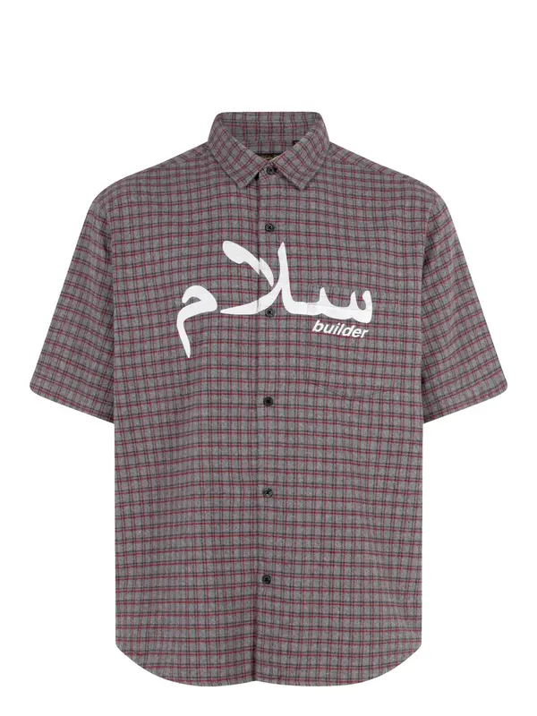 Supreme X Undercover Short-sleeve Flannel Shirt - Grey