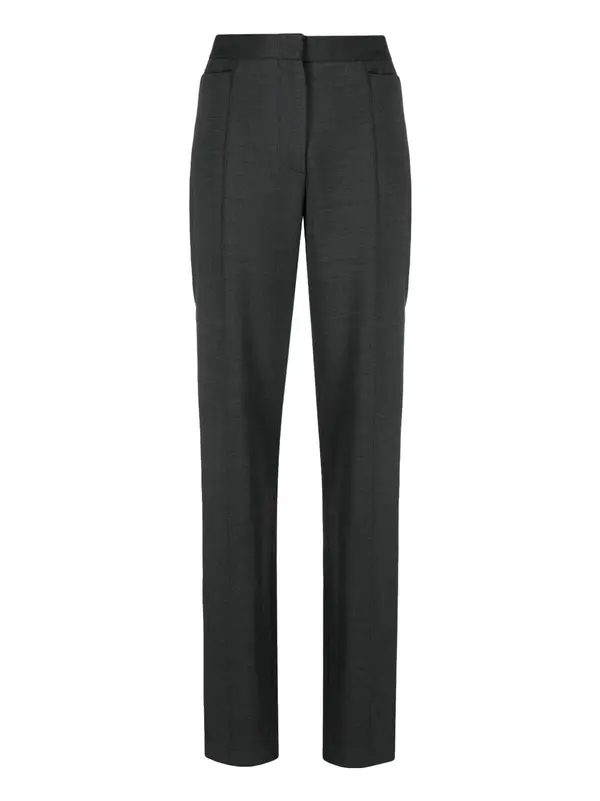 TOTEME Tapered Crepe Trousers - Grey