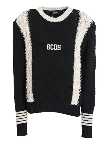 Gcds Cotton Sweater - Black