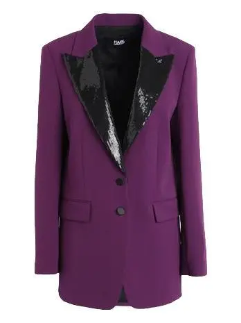 Karl Lagerfeld Blazer With Sequins - Purple