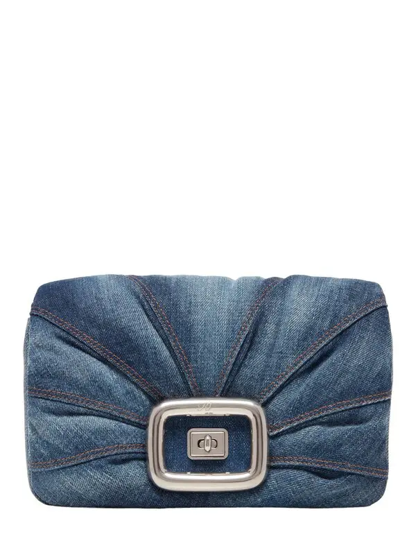 ROGER VIVIER Viv' Choc Me Clutch - Blue