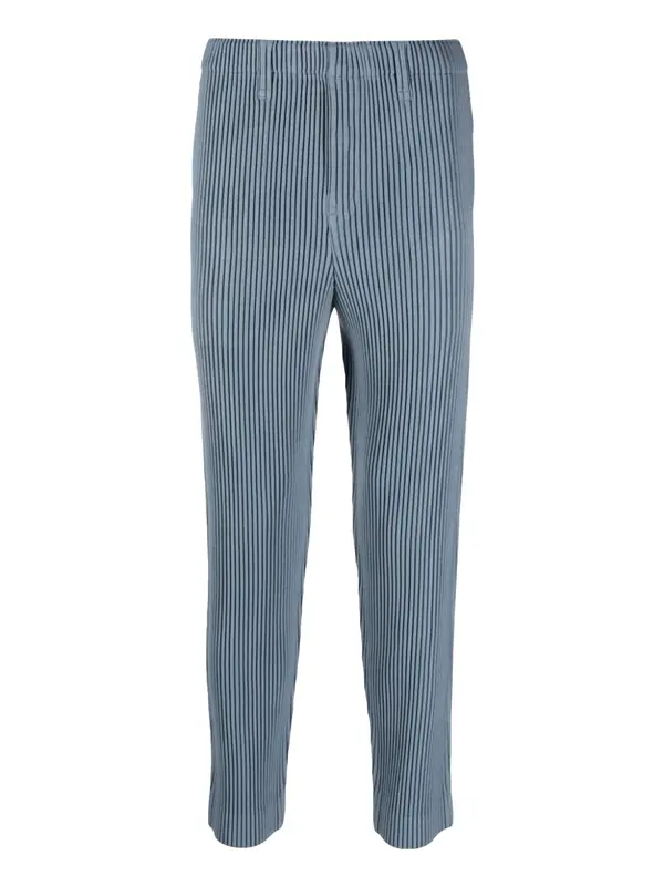 Issey Miyake Kersey Pleats Trousers - Blue
