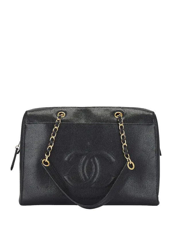 Chanel Caviar Timeless Bowling Bag - Black