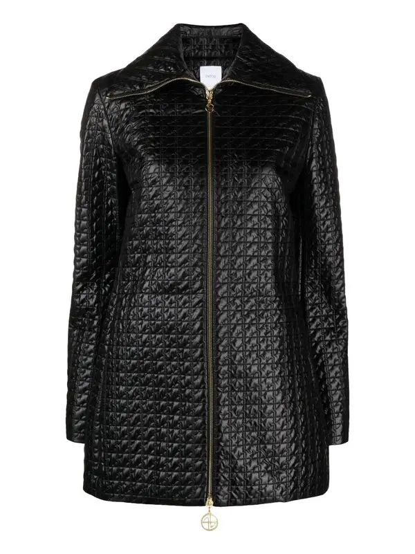 PATOU Quilted Zip-front Jacket - Black