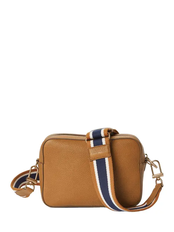 Shinola Grained-leather Camera Bag - Brown
