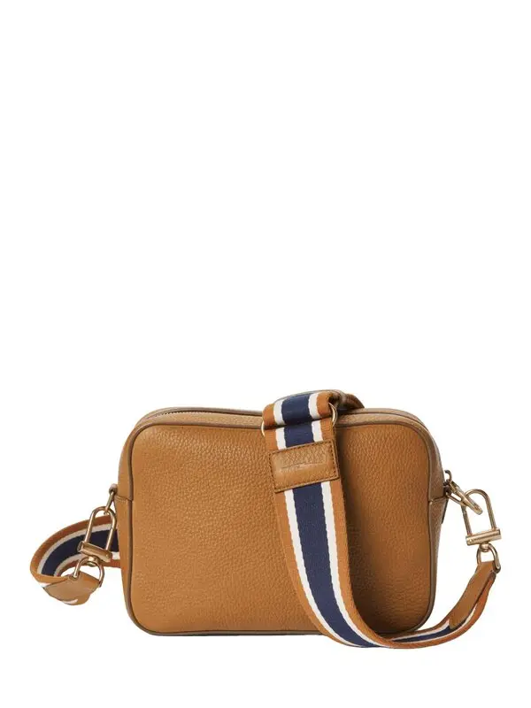 Shinola Grained-leather Camera Bag - Brown