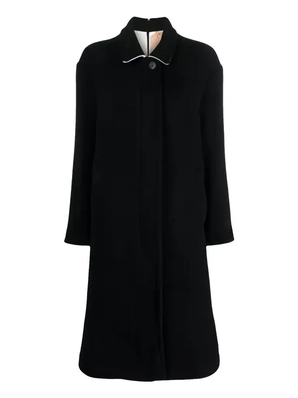 N°21 Buttoned Coat - Black