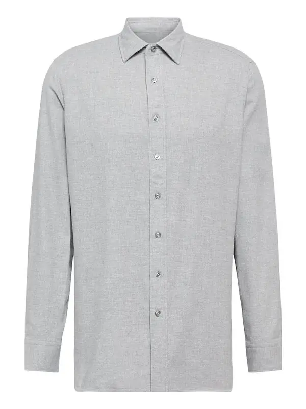 LARDINI Cotton Shirt - Grey