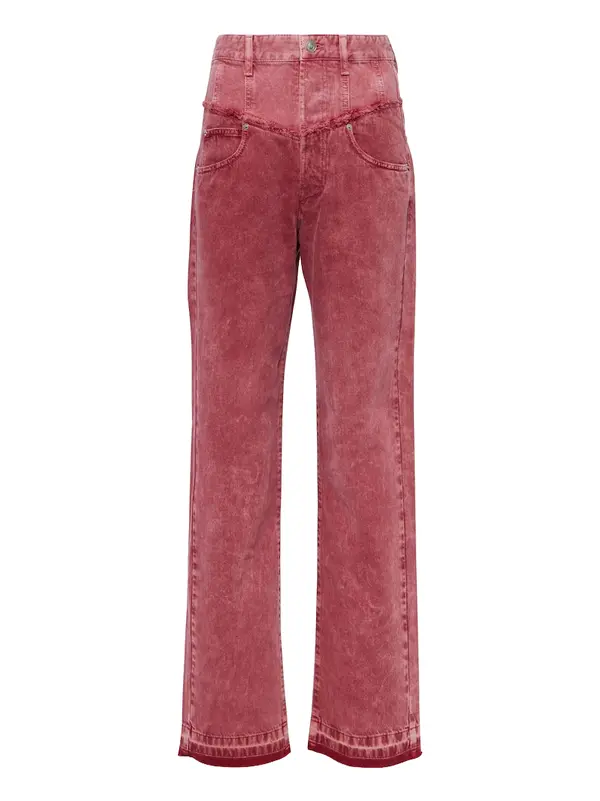 Isabel Marant Noemie Straight-leg Jeans - Pink