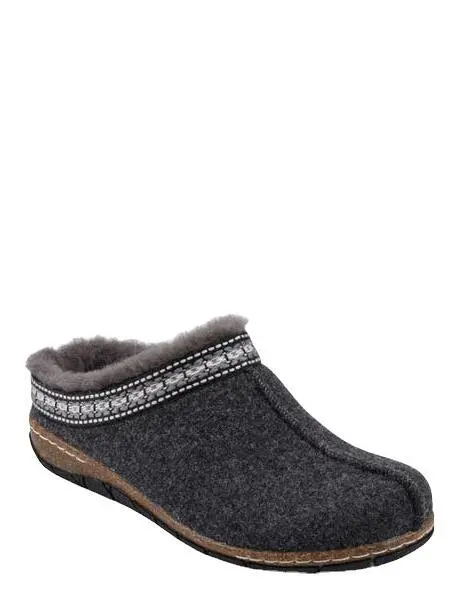 EARTH® Elya Faux Fur Clog - Grey