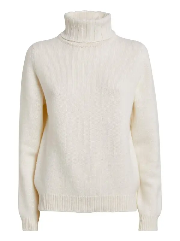 Harrods Cashmere Rollneck Sweater - Ivory