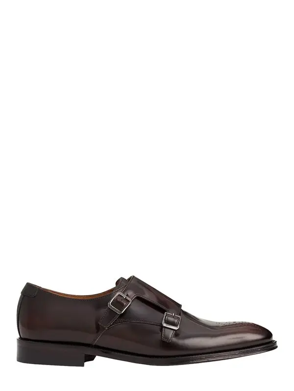 Bruno Magli Alfeo Double Monk Strap Loafers - Bordeaux