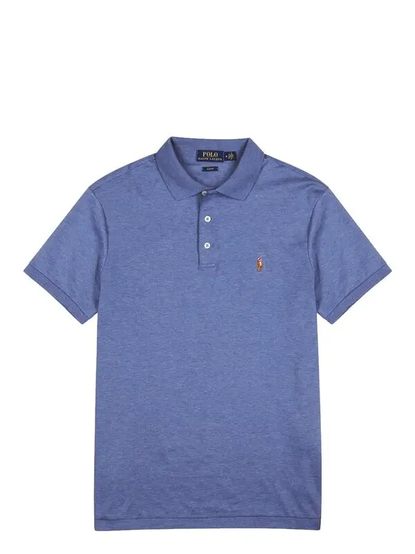 Polo Ralph Lauren Slim Pima Cotton Polo Shirt - Blue