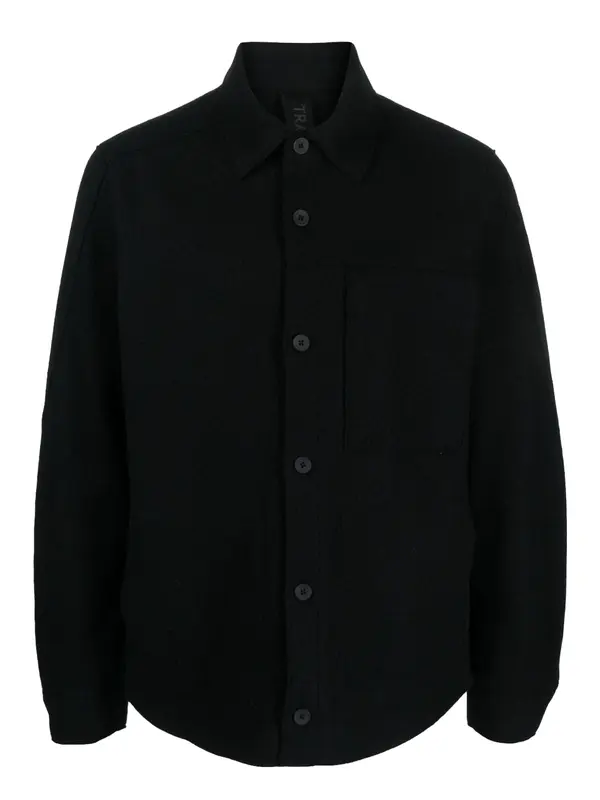 Transit Felted Virgin Wool Shirt - Black
