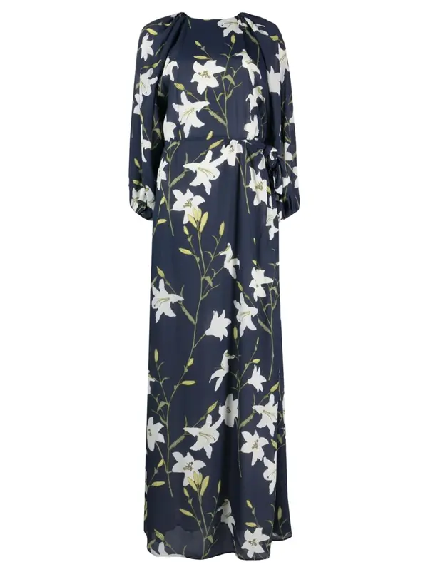 Bernadette Evian Lily-print Maxi Dress - Blue