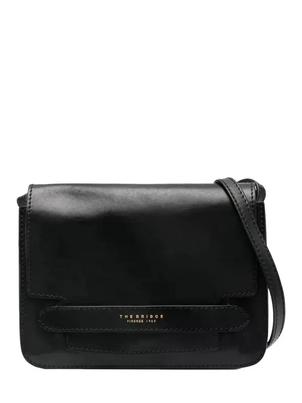 THE BRIDGE Lucrezia Leather Crossbody Bag - Black