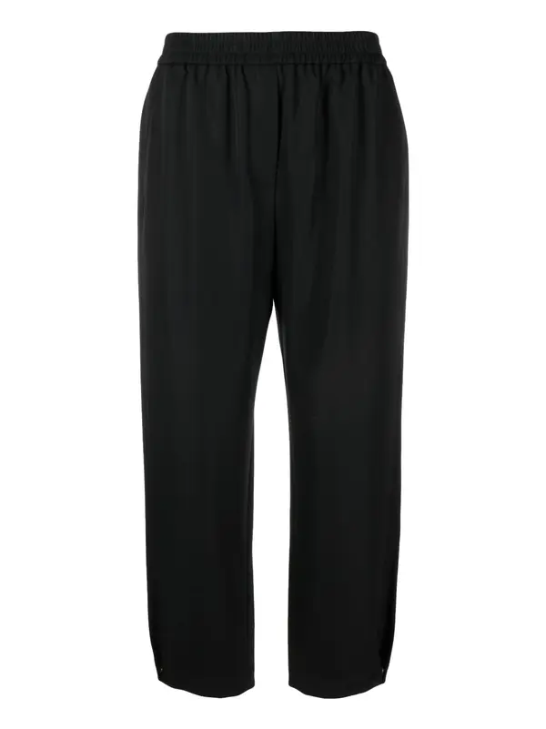 Giorgio Armani Elasticated-waistband Trousers - Black