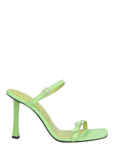 By Far Leather Sandals - Green