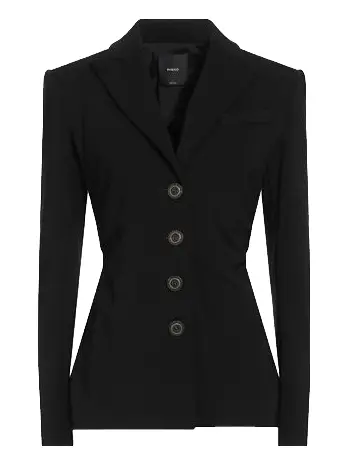 Pinko Single-breasted Blazer In Viscose, Polyamide And Elastane - Black