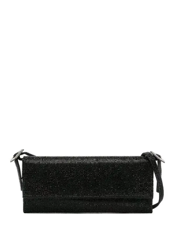 Benedetta Bruzziches Vittissima La Grande Rhinestone Shoulder Bag - Black