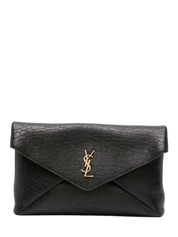 Saint Laurent Cassandre Envelope Pouch - Black