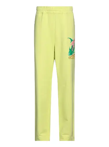 Gcds Pants Lime Size Cotton - Green