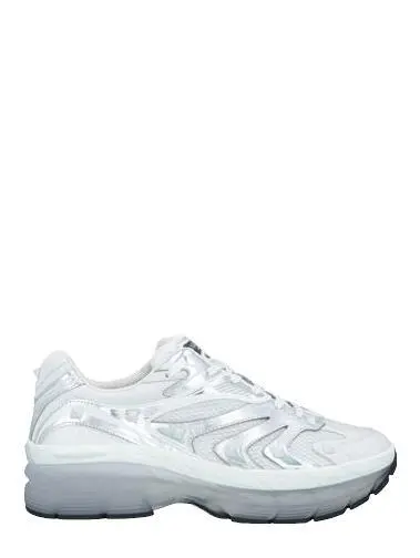Valentino Garavani Sneakers In Leather And Techno Fabric - White