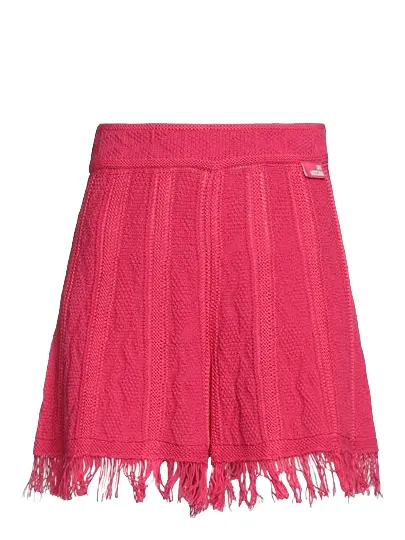 Moschino High-waisted Knitted Shorts - Magenta